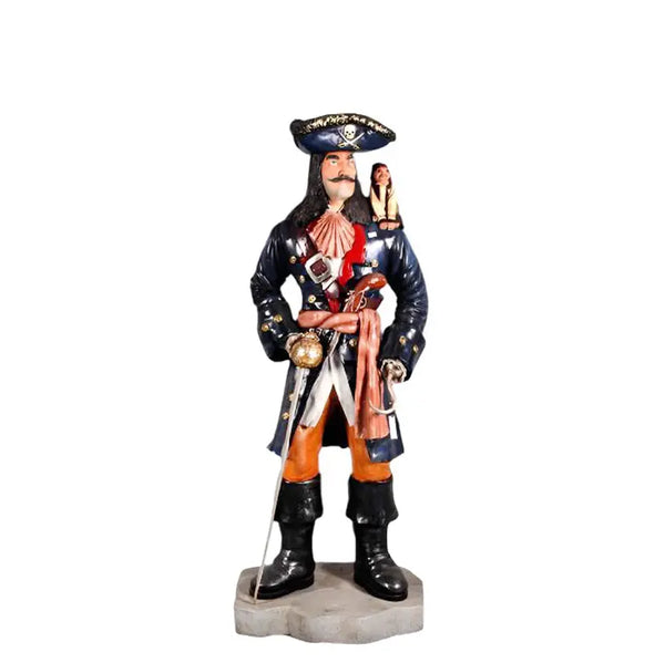 Pirate Captain Hook With Monkey Statue – LM Treasures Prop Rentals