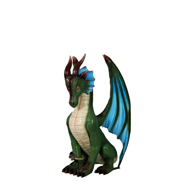 Small Sitting Dragon Statue - Prop Rental – LM Treasures Prop Rentals
