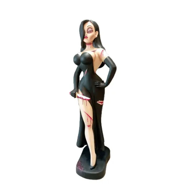 Scary Jessica In Black Life Size Statue – LM Treasures Prop Rentals