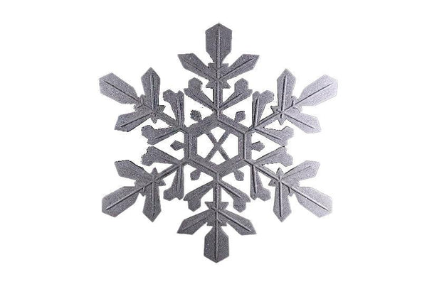 Silver Snowflake Statue - Prop Rental – LM Treasures Prop Rentals