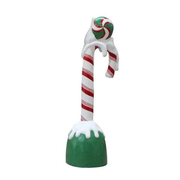 Giant Snow Candy Cane Statue - Prop Rental – LM Treasures Prop Rentals